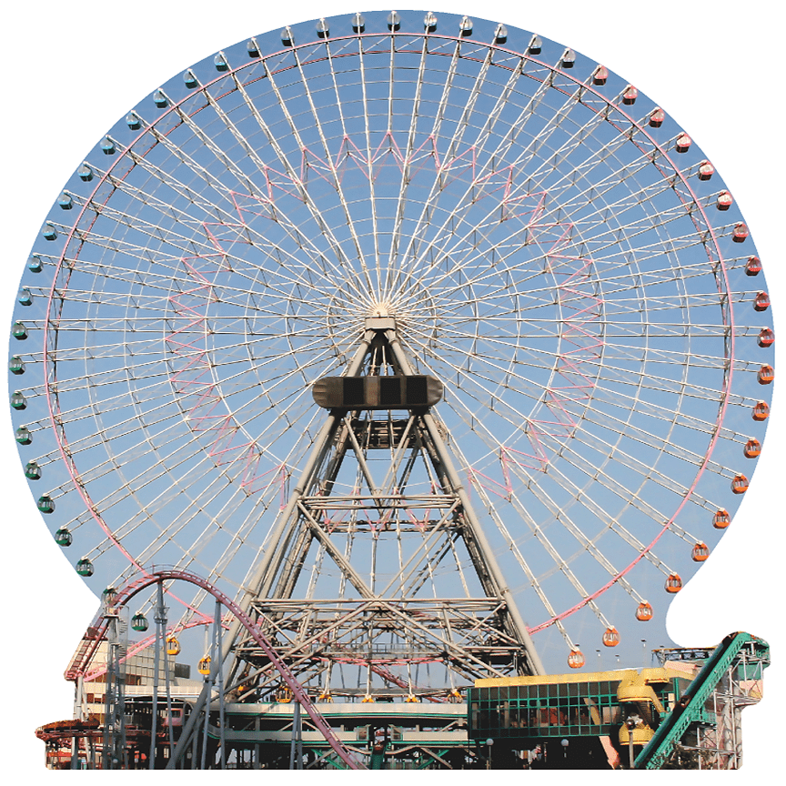 Carnival Amusement Park Ferris Wheel Cardboard Cutout Standee Standup ...