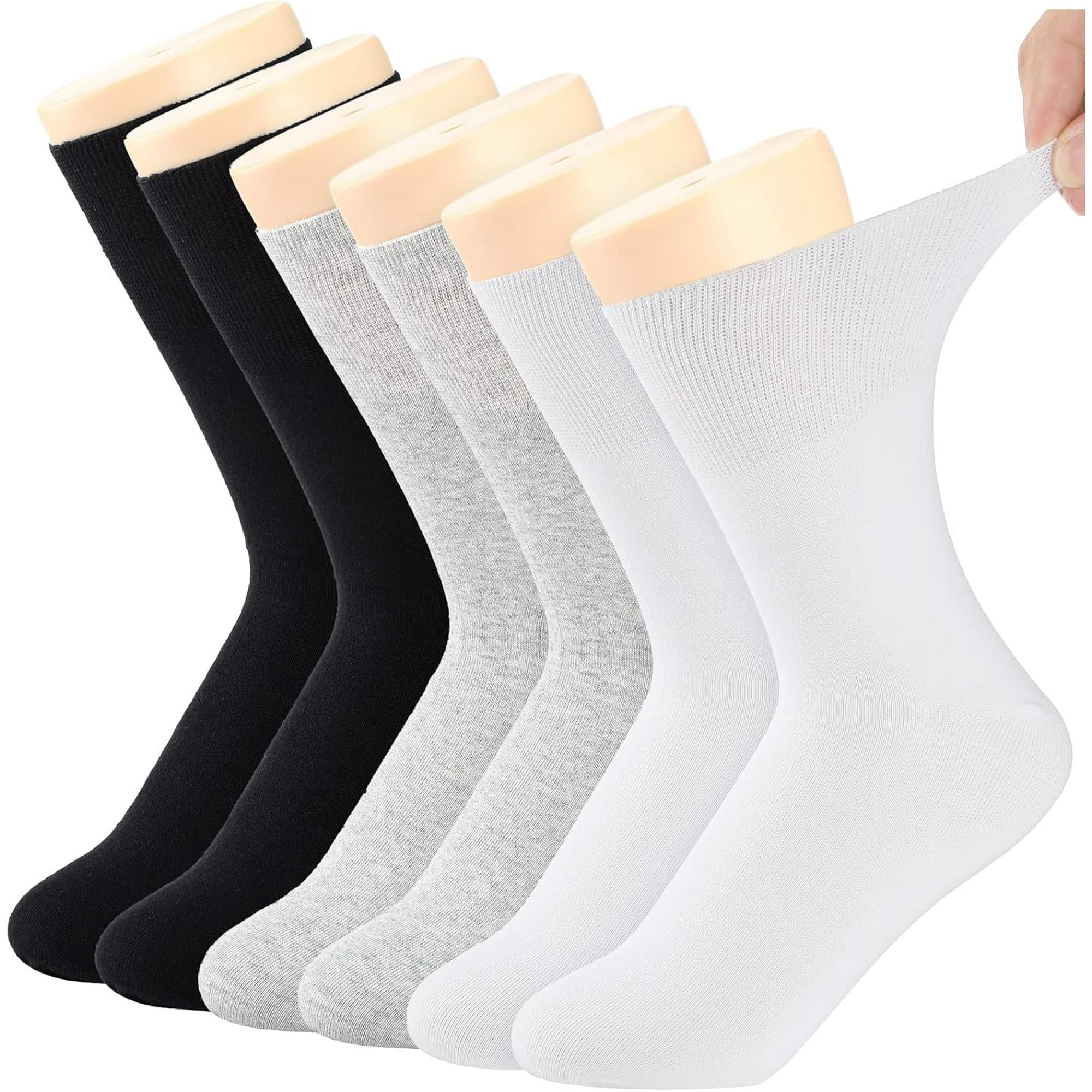 Click here for Pinesc 6 Pairs Non Binding Loose Fit Socks Ankle S... prices