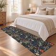 Pastoral Watercolor Garden Flower Runner Rug for Kitchen Bedroom ...