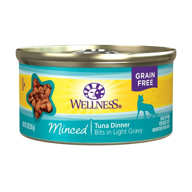 Wellness Complete Health Natural Grain Free Wet Canned Cat Food, Minced ...
