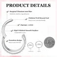 14K Gold Plated Titanium Surgical Steel Double Hoop Cartilage Helix ...