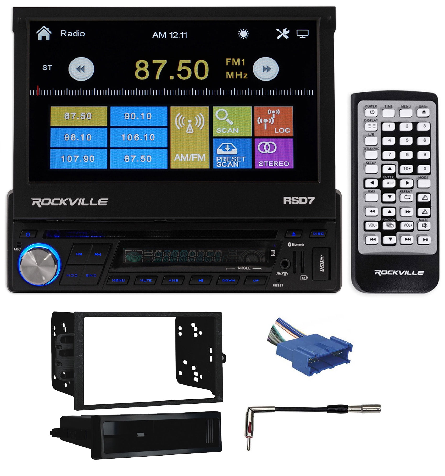 DVD Player Receiver w/ Bluetooth/iPhone/Pandora for 1997-1998 ...