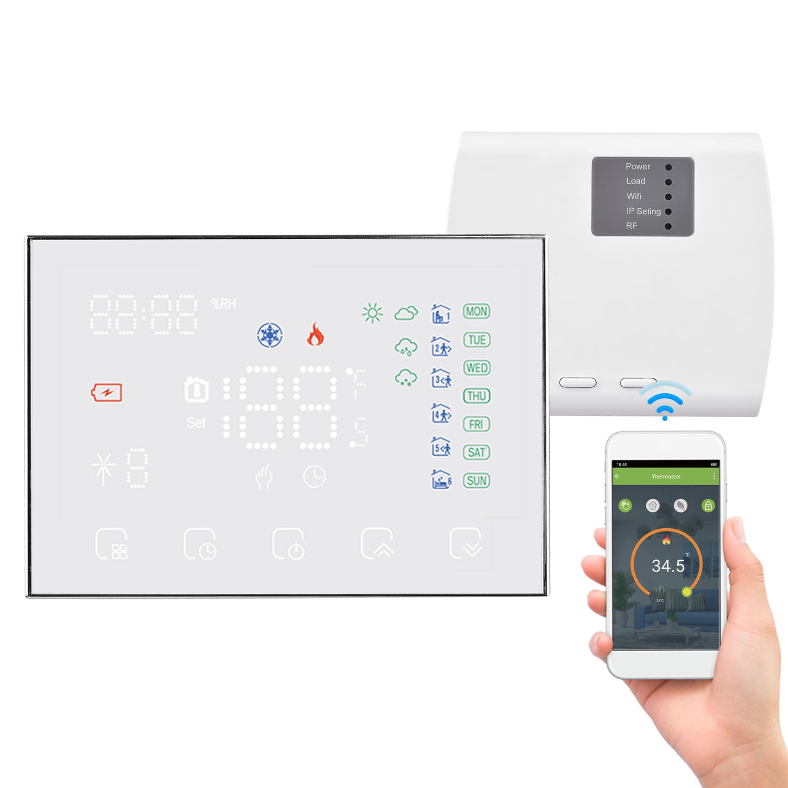 Termostato digital inteligente Programable Irfora Controlador de ...