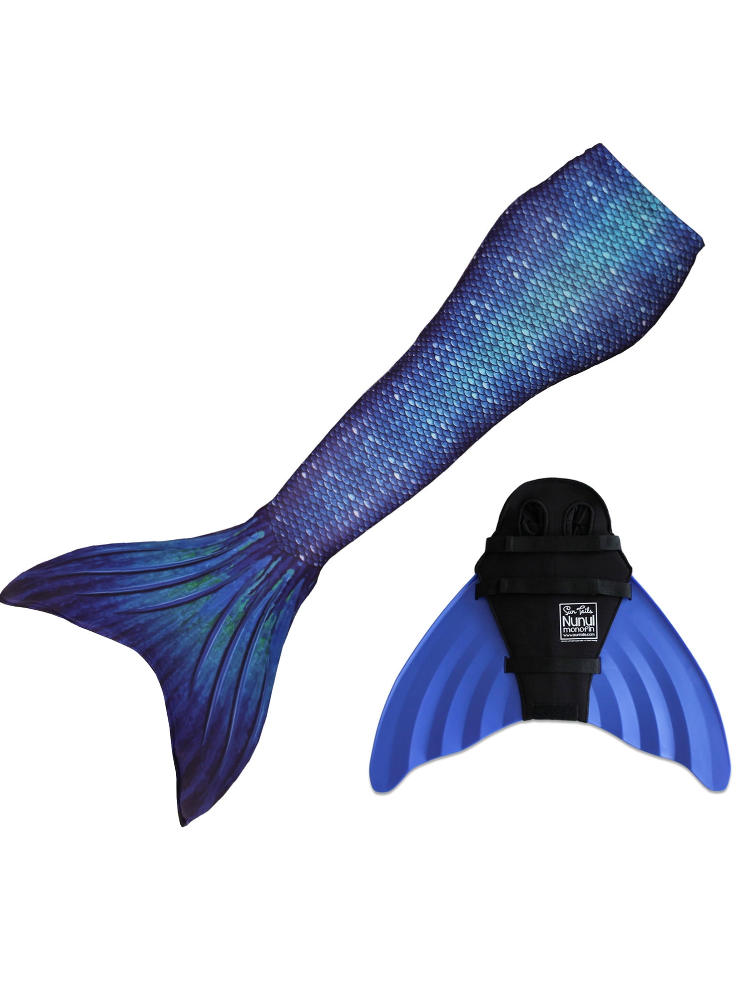 Sun Tail Mermaid Swim Set Ocean Deep Mermaid Tail Blue Monofin For