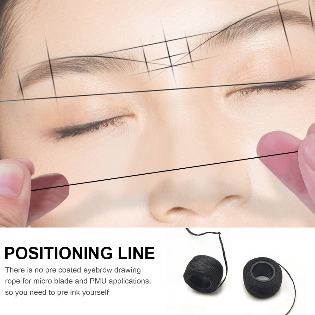 Buy Microblading Tattoo Brows Point Pre Inked PMU String for Mapping Eyebrow Makeup Online at ...