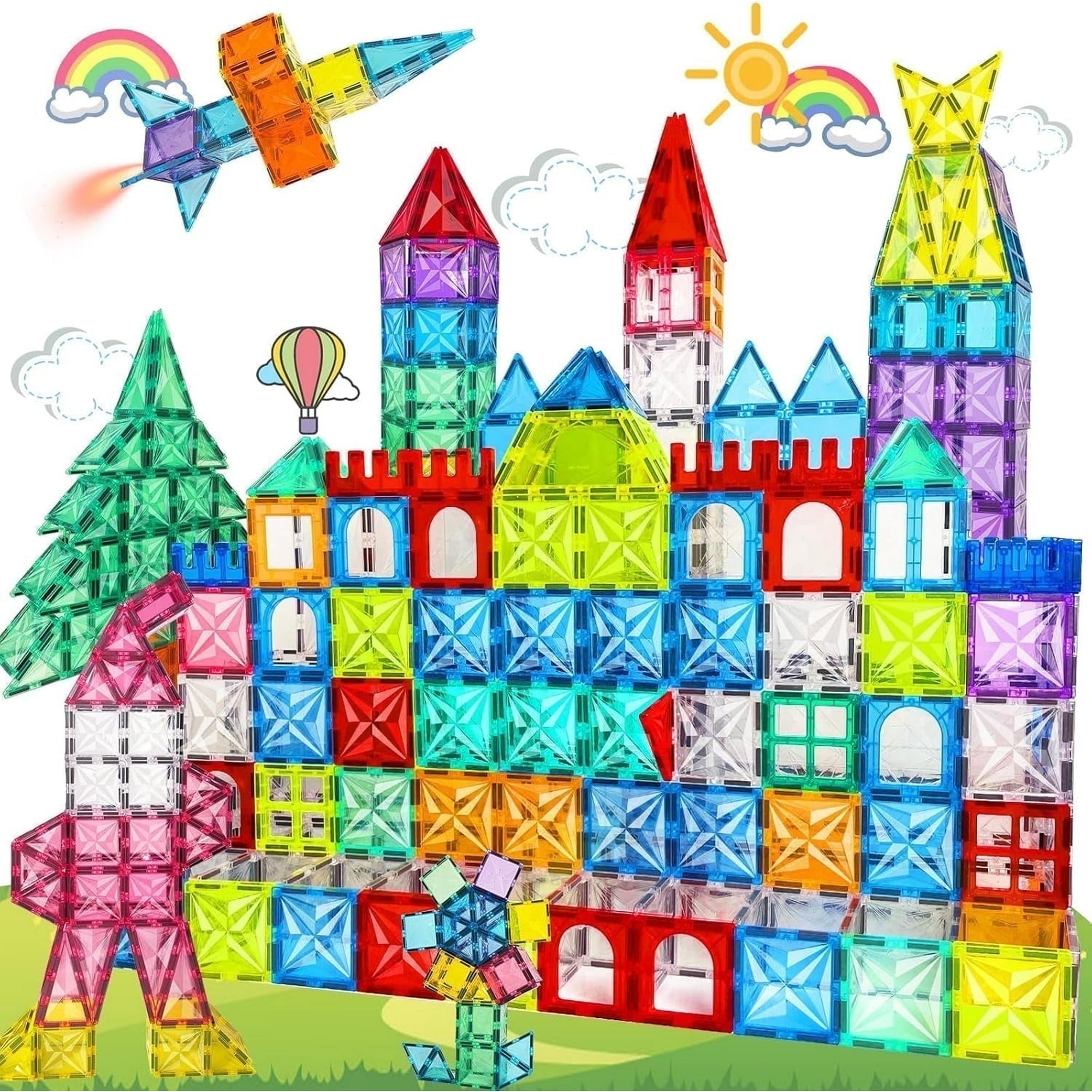 Click here for Grm 100 Piece Star Magnetic Tiles  3d Building Blo... prices