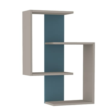 Ada Home Decor Furniture 19.69" 3 Tier White Washburn Modern Wall Shelf ...