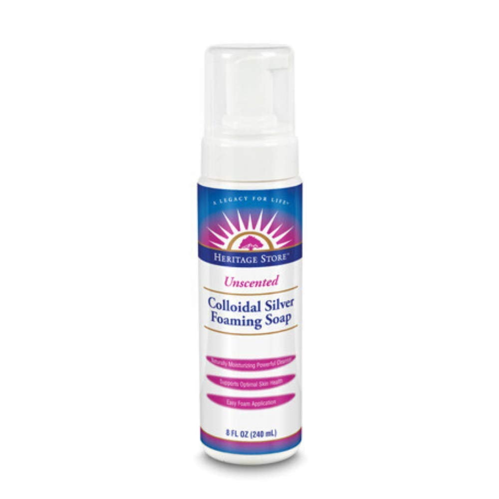 Soap HERITAGE STORE Espuma de plata coloidal sin perfume, 240 ml ...
