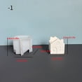 Creative 3D House Silicone Mold For DIY Jewelry Soap Candle Making With ...