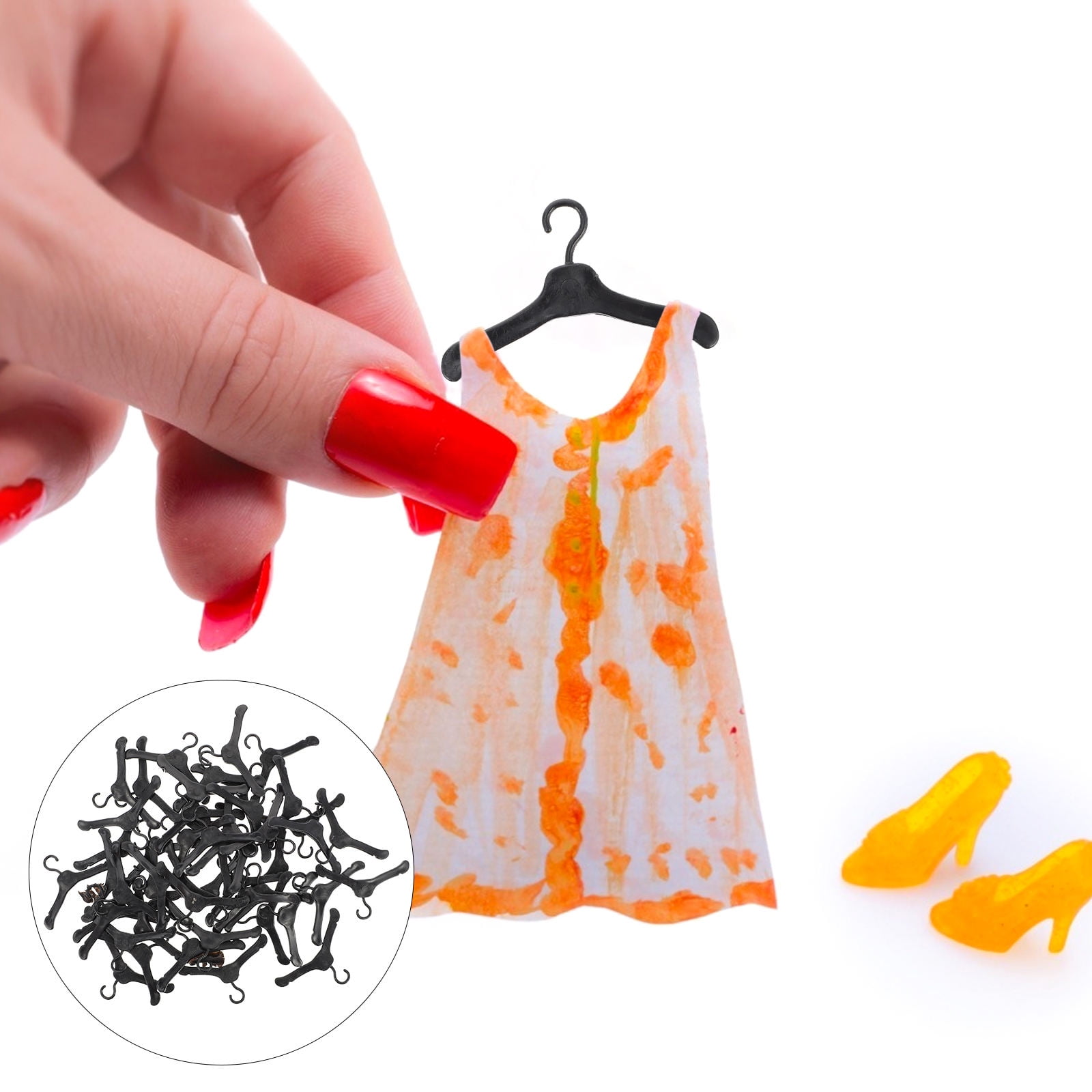 Click here for Brightfufu Essential 50pcs Doll Small Hangers Plas... prices