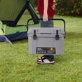 25 Qt Camping Cooler, Heavy Duty Ice Chest with 7-Day Ice Retention ...