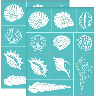 Seashell Bra Stencil