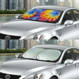Auto Drive Tie-Dyeing Twist Car Windshield Sun Shade, Product Size 28.5 ...
