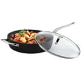 Starfrit The Rock 11" Deep Fry Pan with Glass Lid - Walmart.com