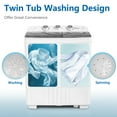 Ktaxon Portable Twin Tub 20lbs Mini Washer Laundry Small Dryer with ...