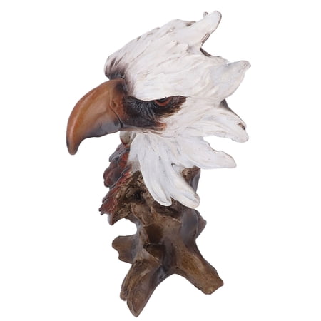 Eagle Head Figurine, Imitation Wood Root Eagle Head Statue Minimalist ...