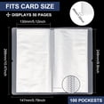 50 Pages Rectangle Plastic Card Storage Albums Photocard Sticker ...