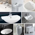Agiufgs Sink Hole Overflow Cover, Standard Drain Openings with Bathroom ...