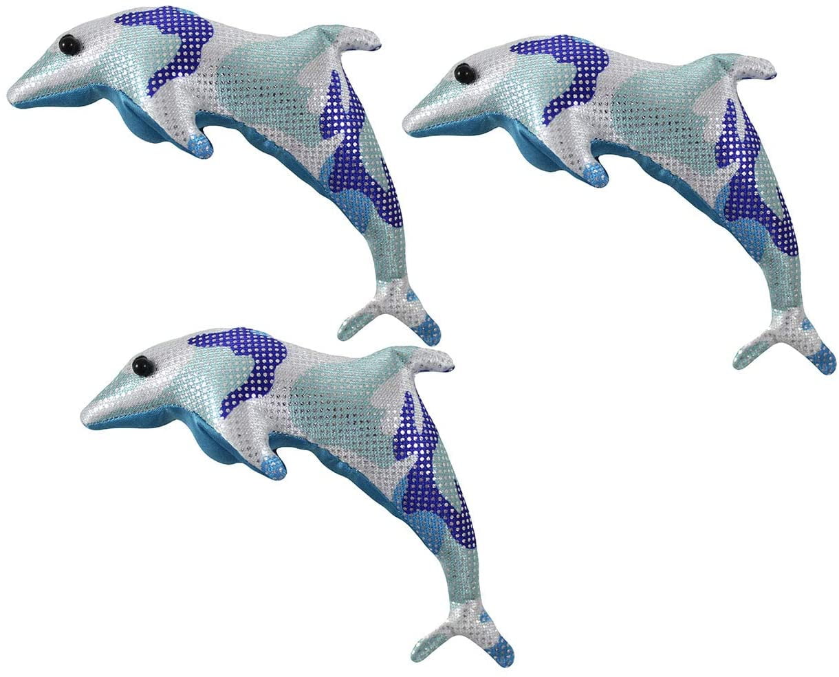 Set of 3 - Dolphin Sand Filled Animal Toy - Heavy Weighted Sandbag ...
