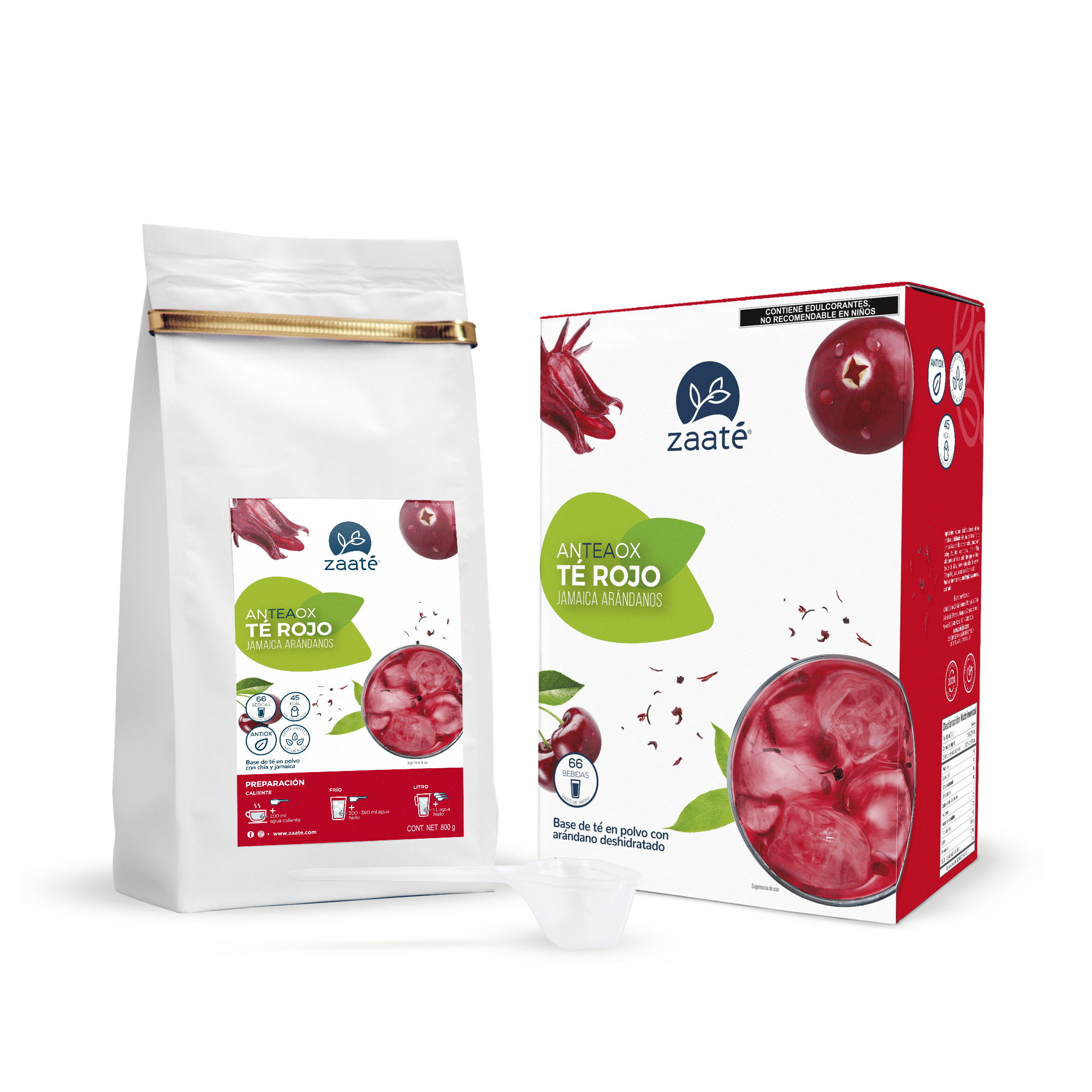 TÉ ZAATÉ ANTEOX TÉ ROJO JAMAICA ARÁNDANOS 800 GR | Walmart en línea