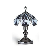 OK Lighting 14.25" Black Chrome Touch Lamp With Wolf Theme - Walmart.com