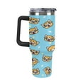 Aggretsuko 40 Oz Tumbler with Handle And Straw, Vacuum Insulated ...