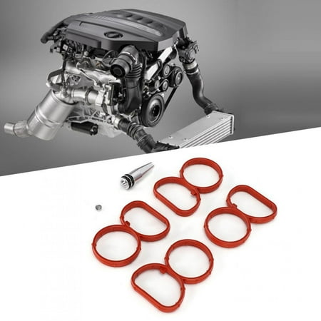 QIILU Intake Manifold Swirl Flap Delete Blank Plug Bung With Gaskets ...