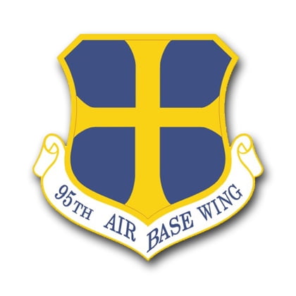 3.8 Inch Air Force 95th Air Base Wing Vinyl Transfer Decal - Walmart.com
