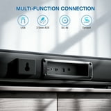 VEAT00L 2.2ch Sound Bar, Wireless Surround Sound for TV Home Theater System, 100W Split Design ...