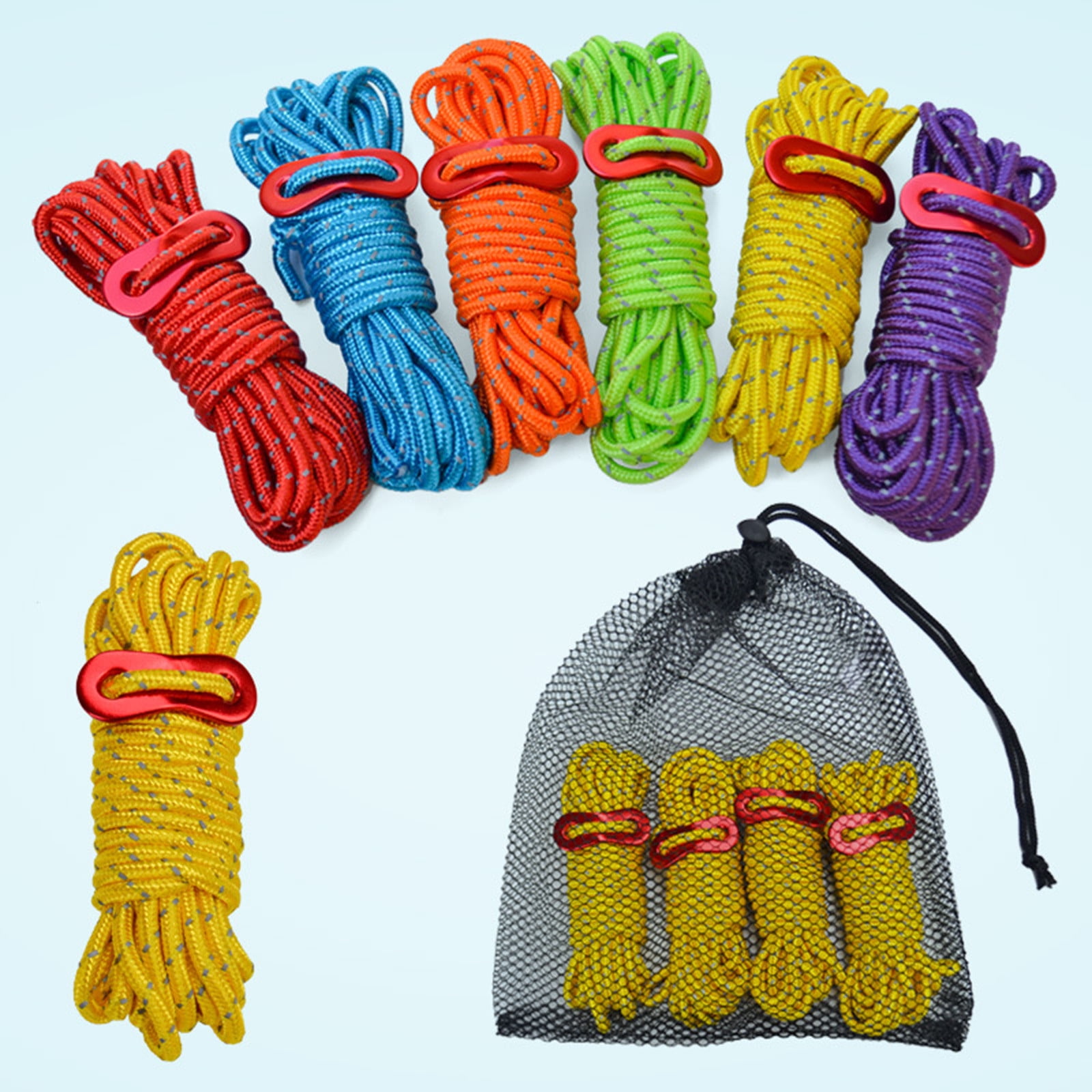 Cameland Outdoor Camping Tent Rope Thickened Rope Reflective Rope Pull Rope Wind Rope Buckle Set