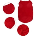 4 Pcs Cat Shirts Solid Color Dog Clothes Summer Sleeveless Pet T Shirts ...