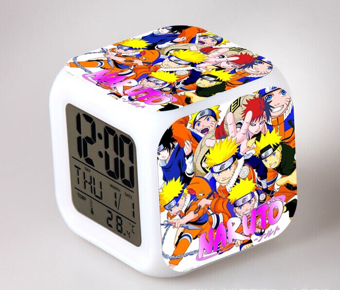 Anime Naruto Digital Clocks Uchiha Sasuke Gaara Hatake Kakashi Haruno ...
