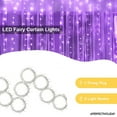 Perfect Holiday Bedroom LED Window Curtain String Lights, 300 LEDs, 8 ...
