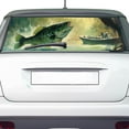 Lotusprinthandmade Sea Bass Fishing Rear Window Car Decal 14" x 53 ...