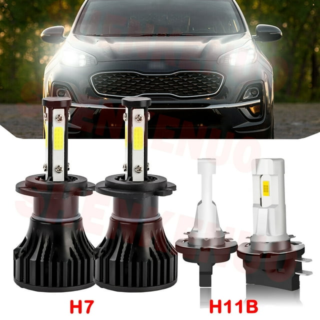 H11B H7 LED Headlight Bulbs for Kia Sportage 2011 2012 2013 2014 2015 ...
