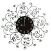 Lulu Decor, Decorative Crystal Metal Vine Wall Clock, Diameter 25", 9. ...