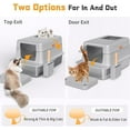 ARDIKAMA Stainless Steel Cat Litter Box with Lid, Extra Large Modern ...