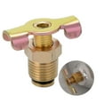3/8" NPT Brass Compressor Tank Petcock Water Drain 30x24mm - Walmart.com