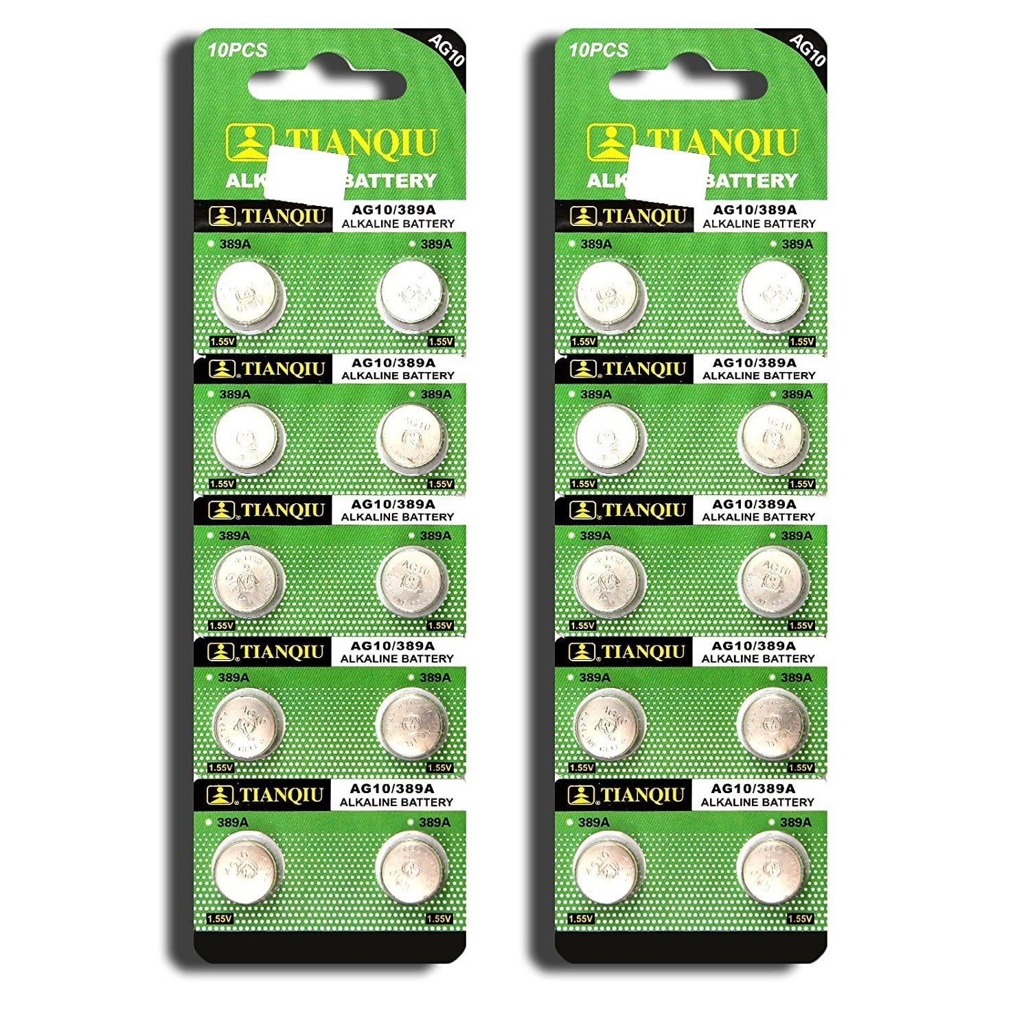 AG10 389A LR1130 LR54 L1131 SR1130 Button Cell Batteries [20-Pack ...