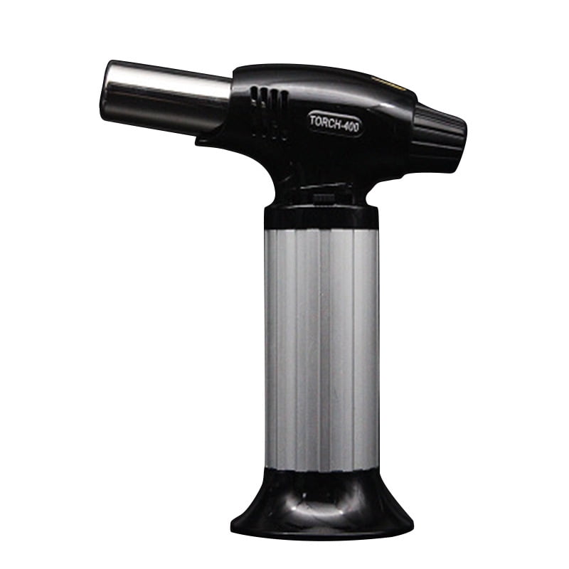 Premium Culinary Butane Torch with Safety Lock, Adjustable Flame, Guard ...