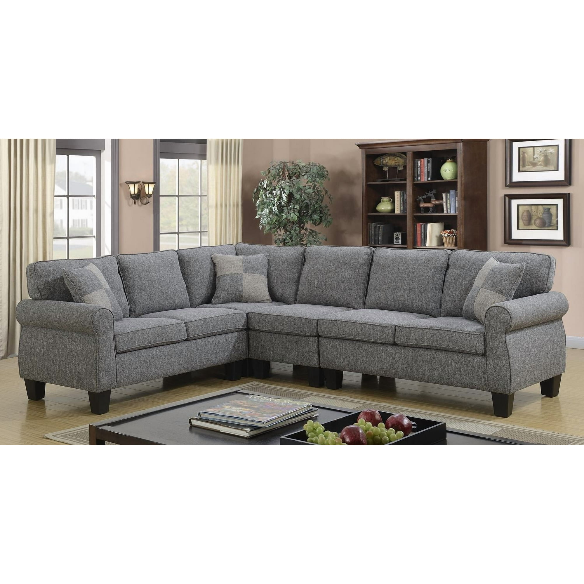 Click here for Brassex Victoria Sectional W/Adj. Armless Chair  G... prices