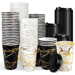 AMZ Empire 24 Oz Foam Cups With Lids, Insulated Styrofoam Disposable ...