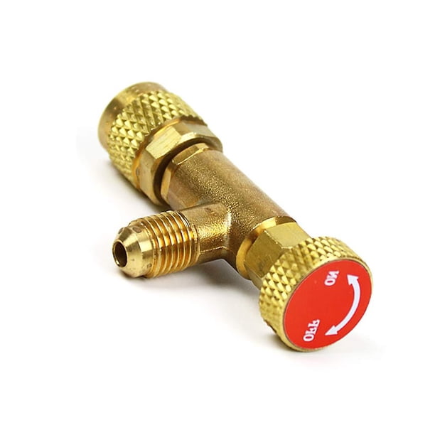 Air Conditioning Refrigerant Valve Adapter, 1/4" Sae Male To 5/16" Sae ...