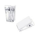 40/100pcs Portable Adhesive Clear Plastic Clips with Adhesive Designs ...
