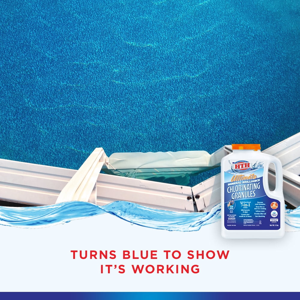 HTH 7-in-1 Mineral Brilliance Chlorine Granules, Algae Control for ...