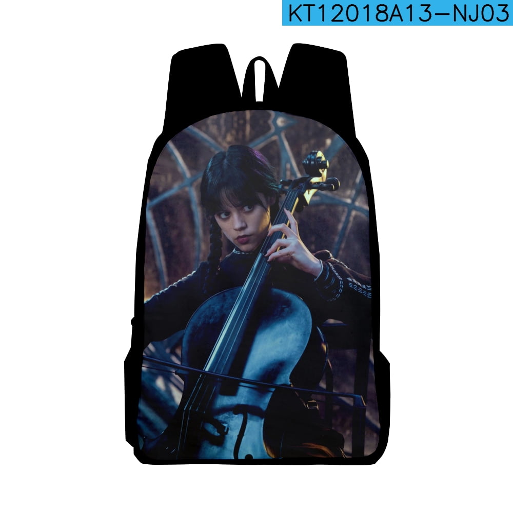 2023 Wednesday Backpacks TV Series Zipper Pack Fashion School Bag ...