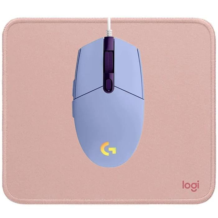 Kit Gamer LOGITECH Mouse G203 RGB Lila Mouse Pad Studio Series Rosa ...