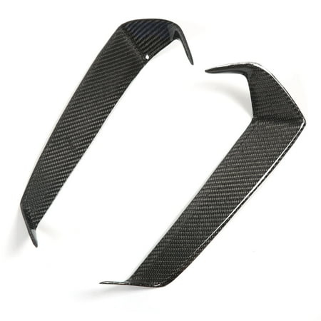 Qiilu Front Headlight Eyebrows, Carbon Fiber Car Headlight Eyebrows ...