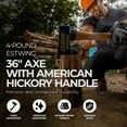 ESTWING 4 Pound 36 Inch Axe with Hickory Handle for Cutting and ...