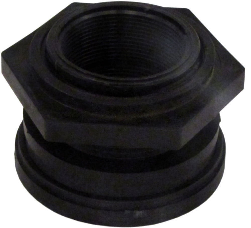2" NPT Polypropylene Bulkhead Fitting with NBR Gasket - Walmart.com